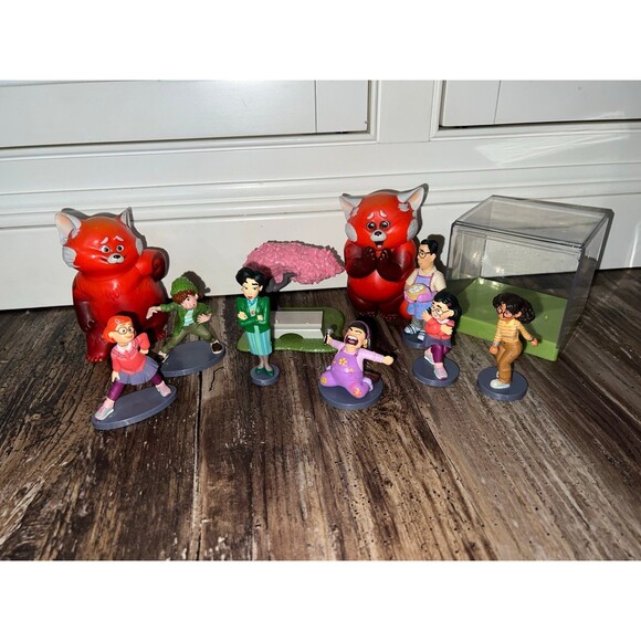Disney | Toys | Turning Red Disney Pixar Figure Set Mei Panda Pvc Toy ...